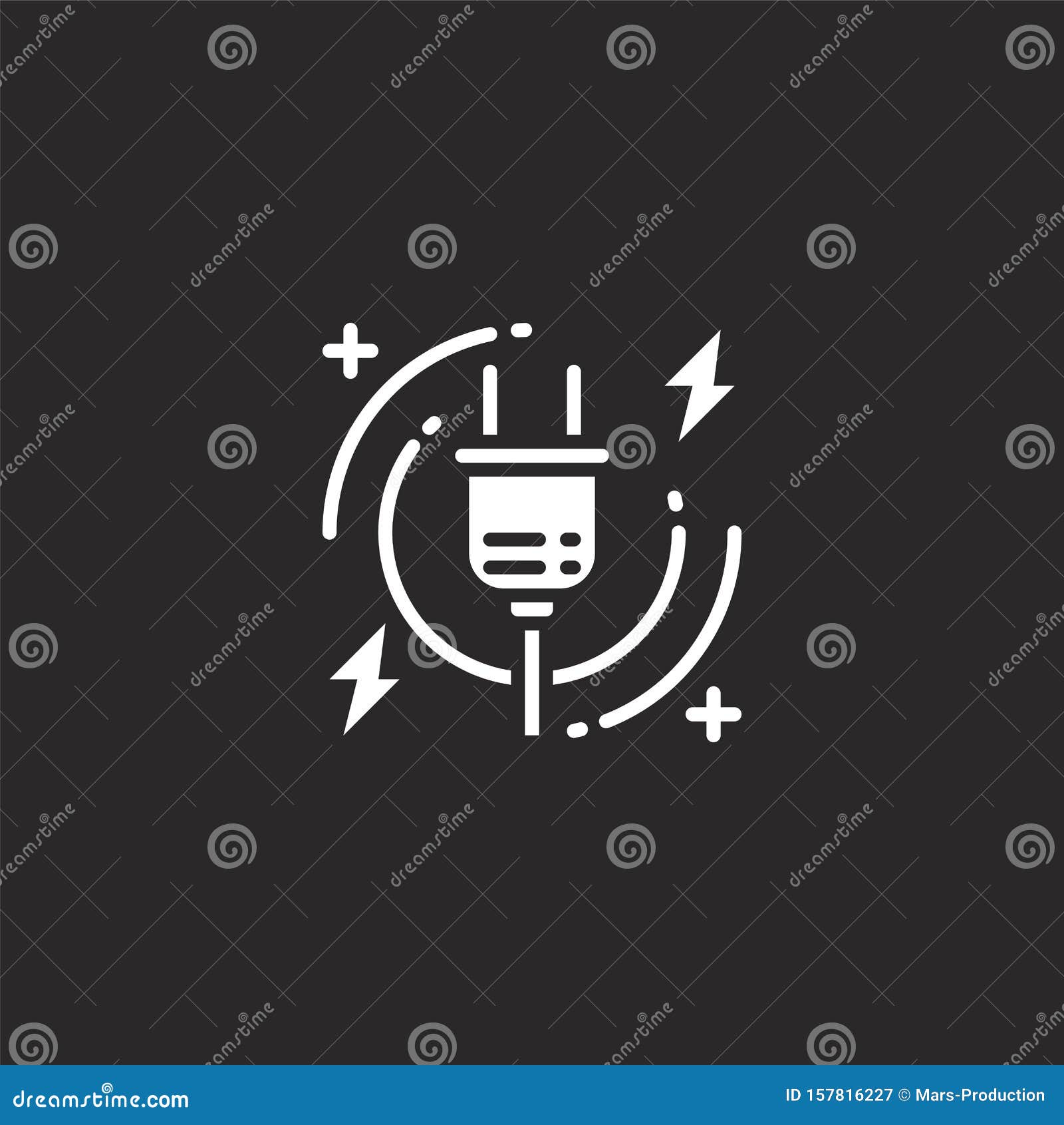 Smart Plug Icon. Filled Smart Plug Icon for Website Design and Mobile ...