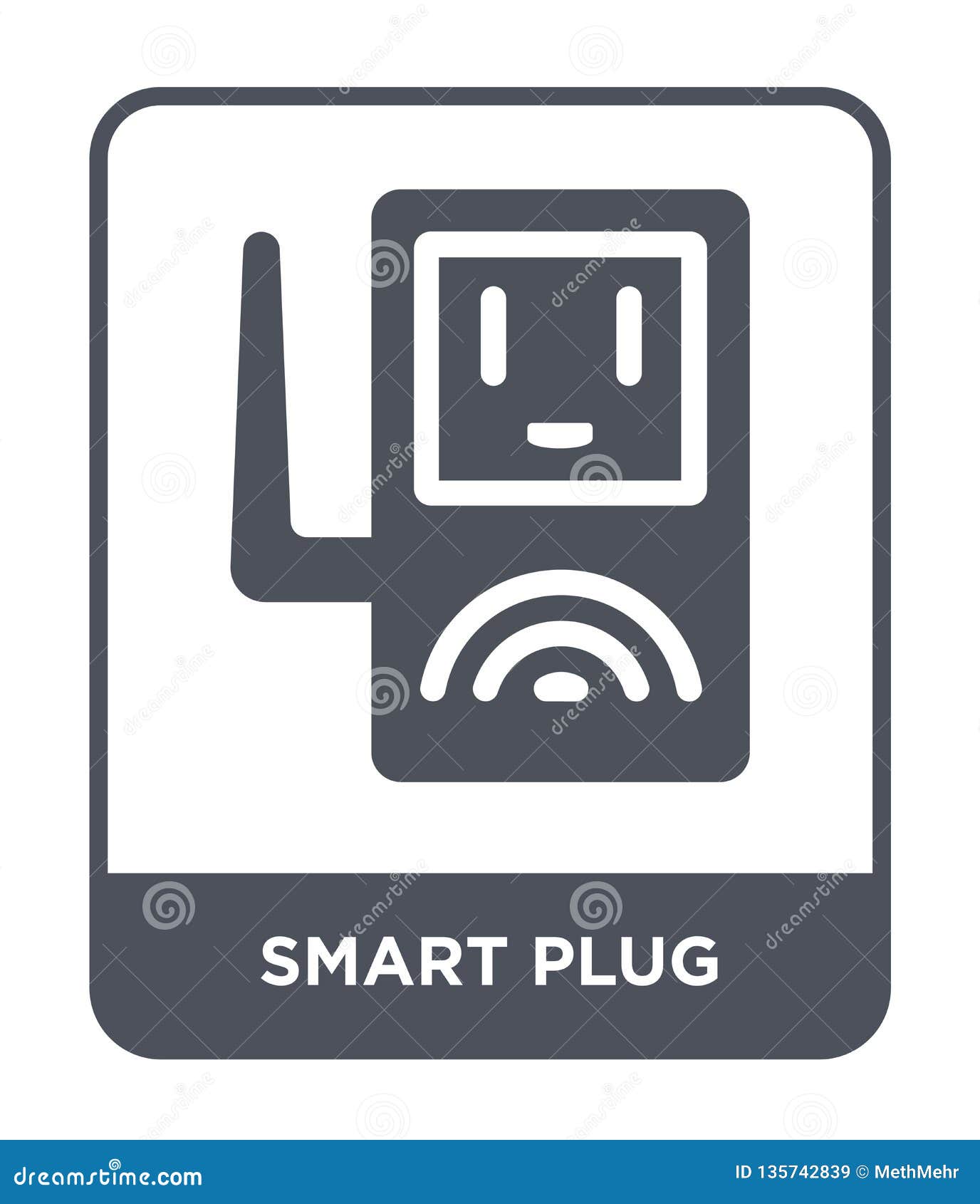 Smart Plug Icon in Trendy Design Style. Smart Plug Icon Isolated on ...