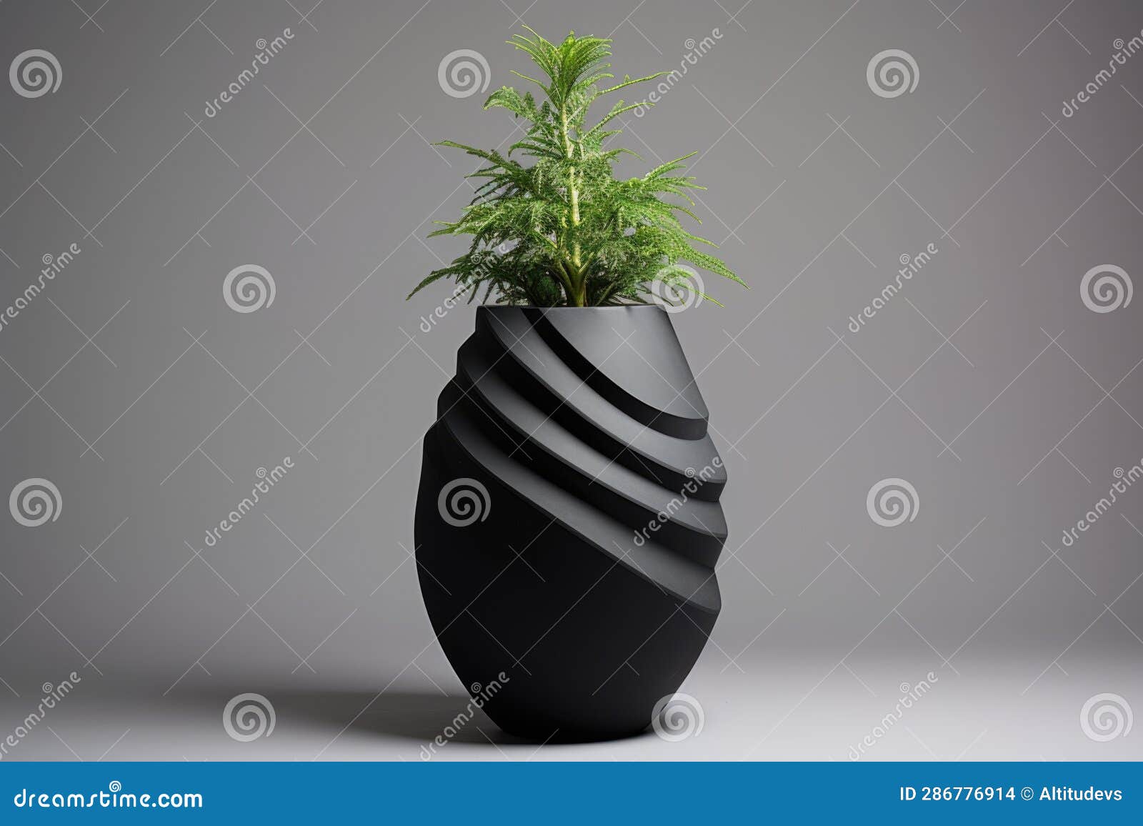 Smart Pot in a Minimalist, Modern Interior Design Stock Illustration ...