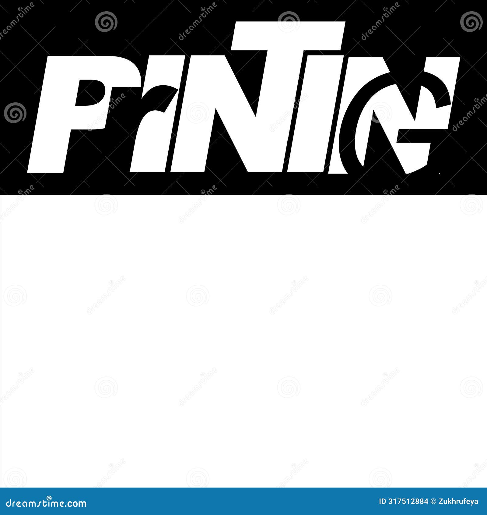 PRINTING SERVICES BLACK & WHITE BACKGROUND Stock Illustration ...