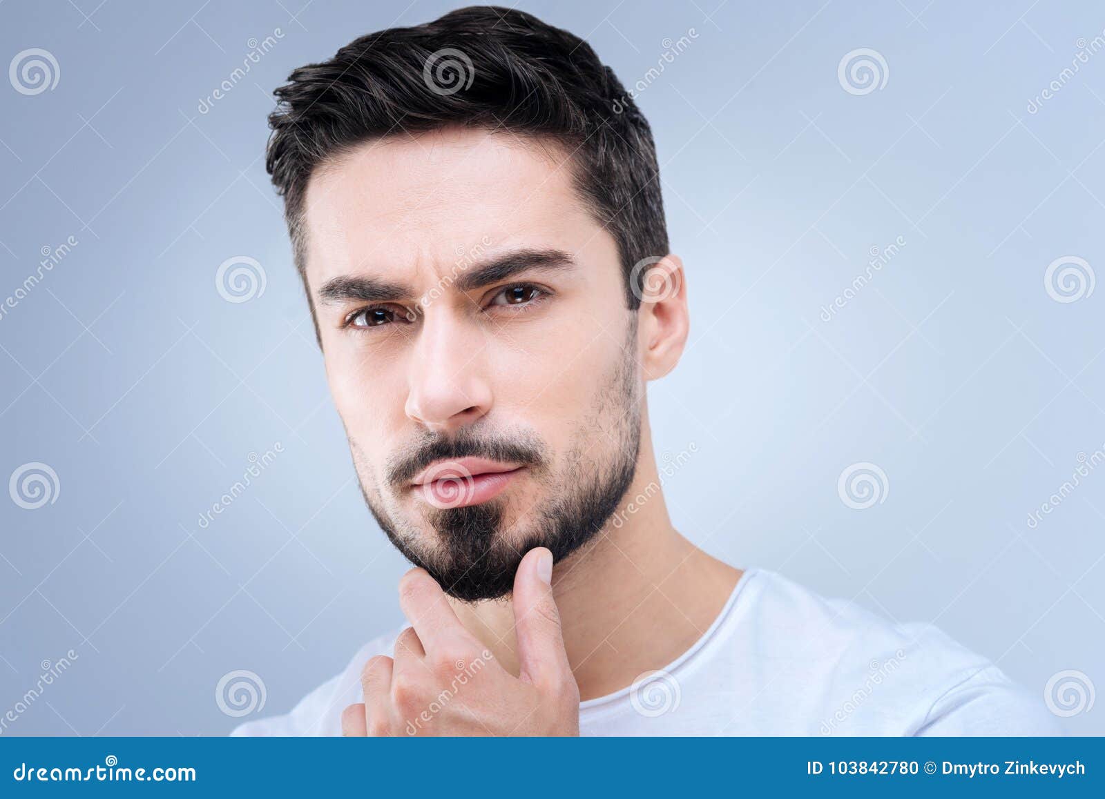 Smart Professional Engineer Thinking about His New Project Stock Photo ...