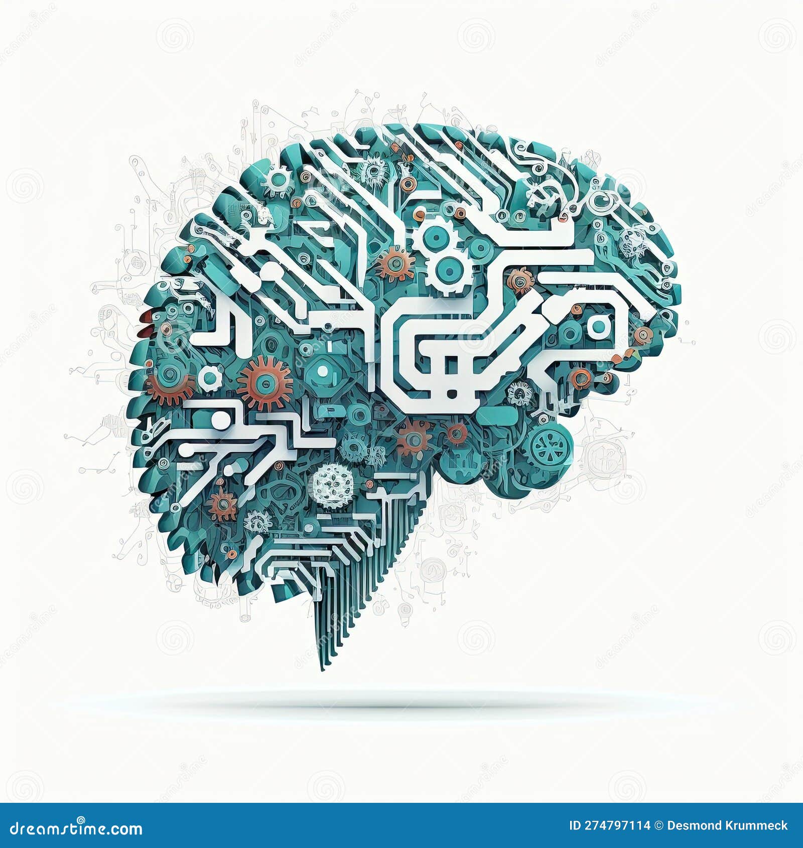 A Smart and Proficient Technical Mind. Stock Illustration ...