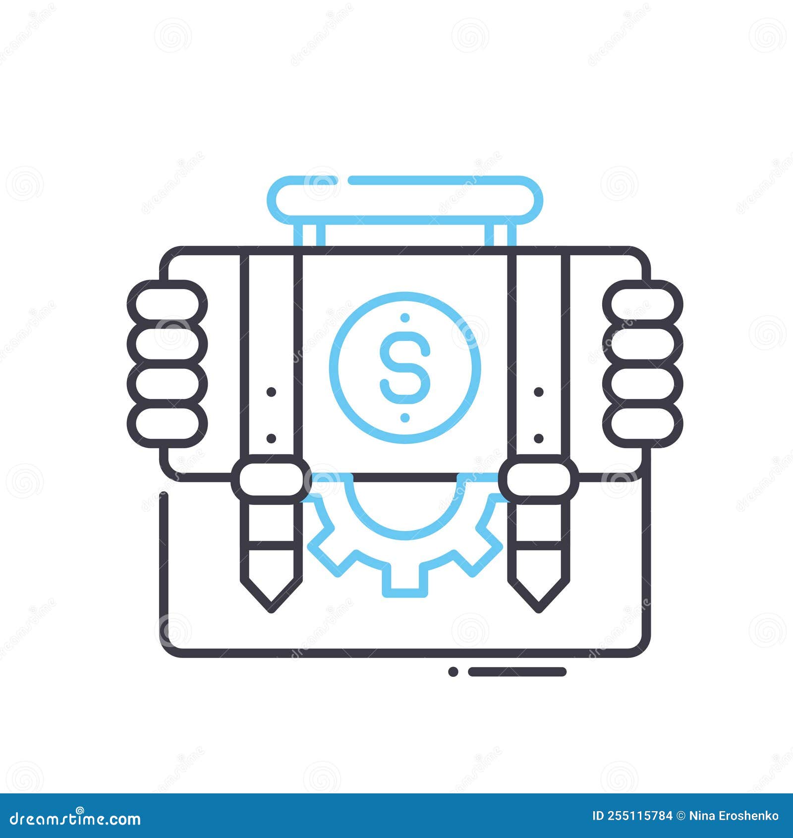 Smart Project Line Icon, Outline Symbol, Vector Illustration, Concept ...