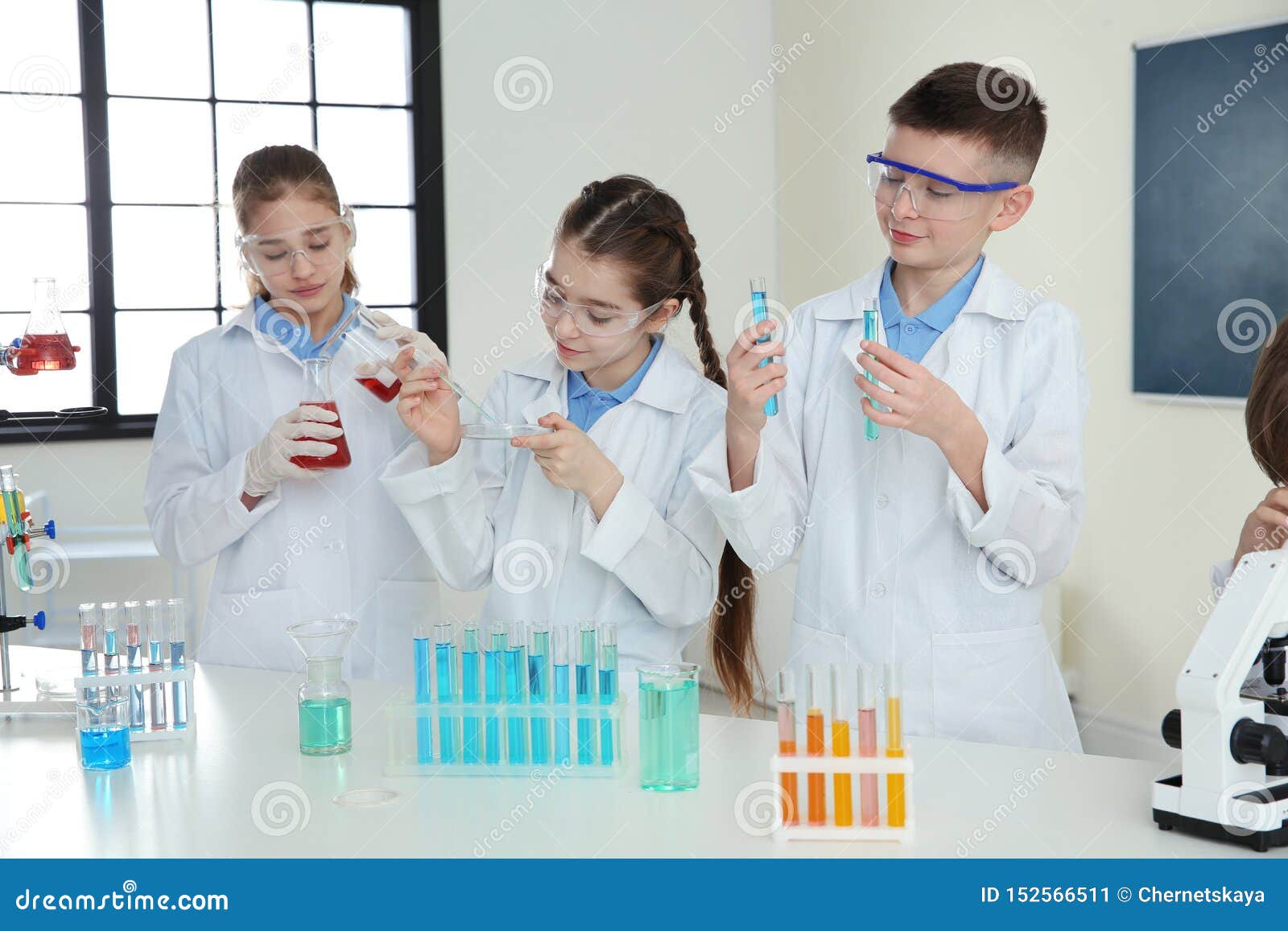 Boy Making Experiment Royalty-Free Stock Photography | CartoonDealer ...