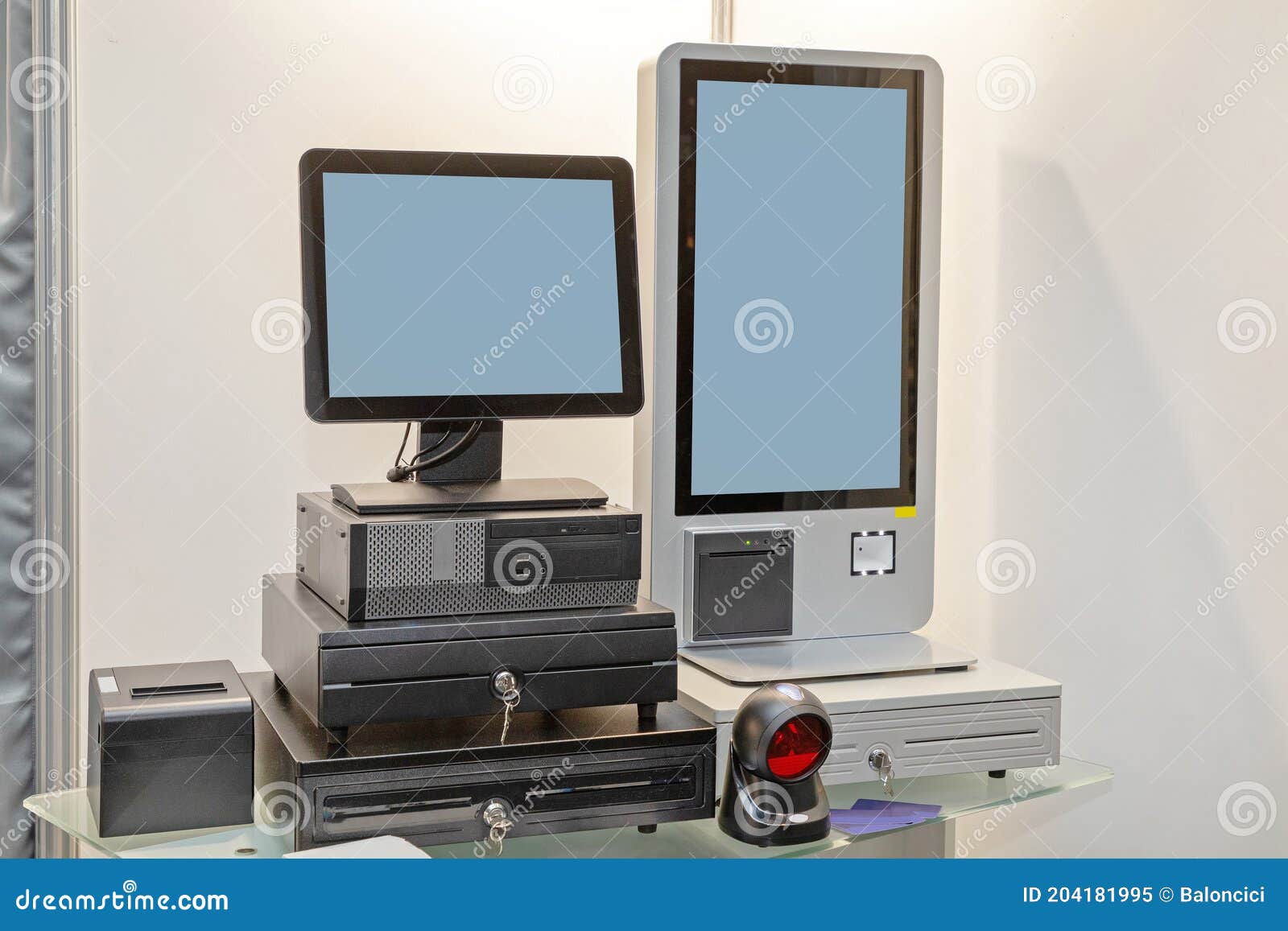 Smart Restaurant Till System Stock Image - Image of cafe, scanner ...