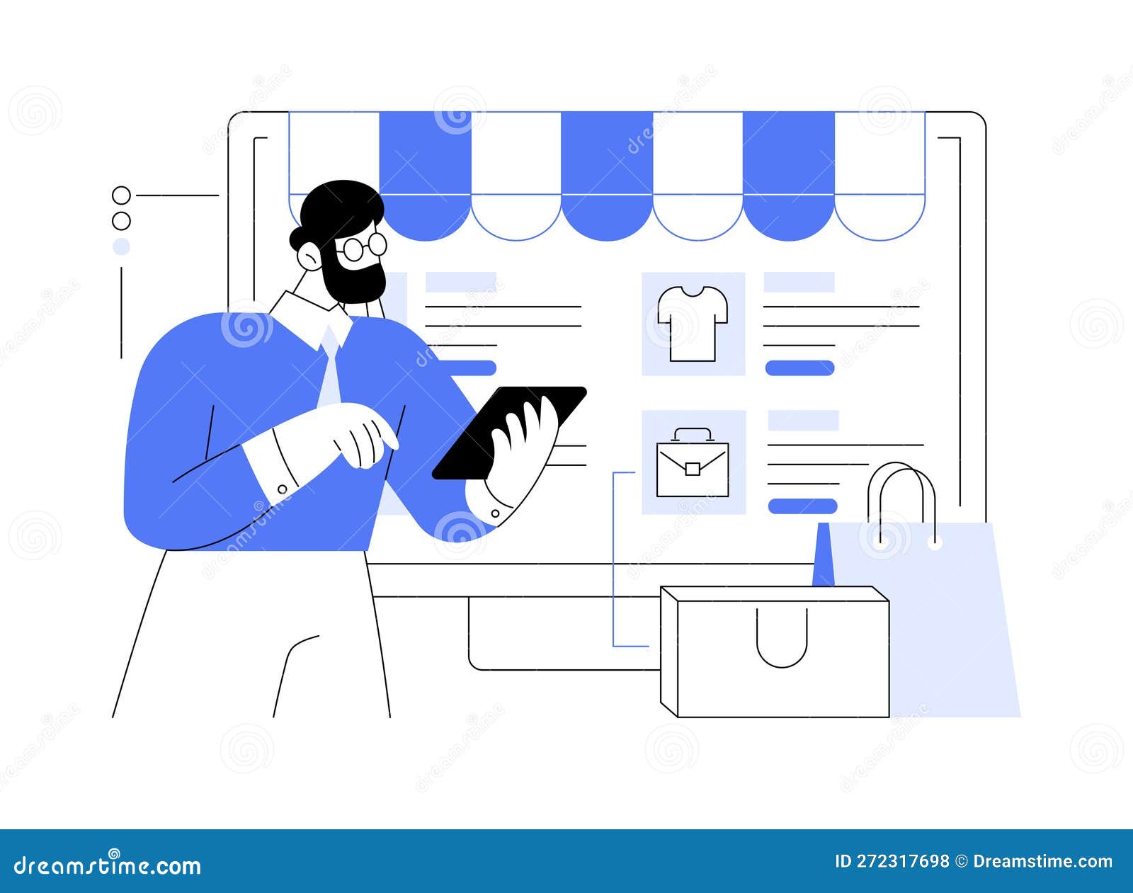 Smart Retail Abstract Concept Vector Illustration. Stock Vector ...