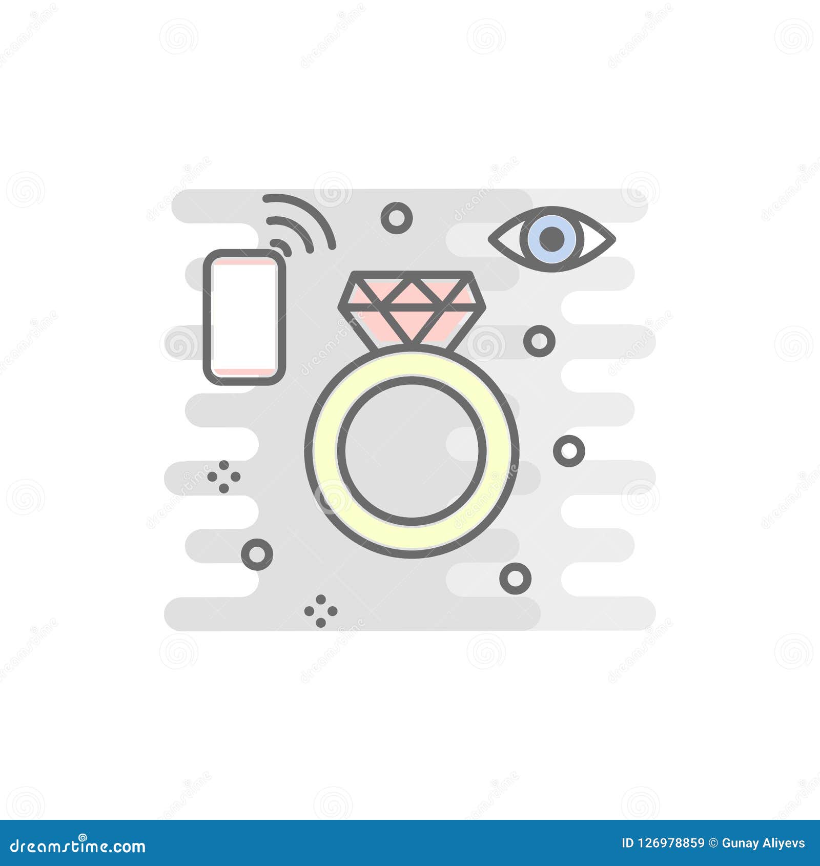 Smart Ring Colored Icon. Element of Colored Smart Technology Icon for ...