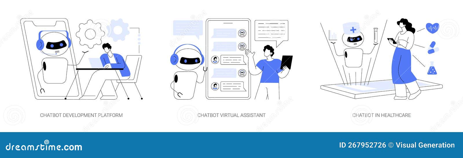 Smart Robot Abstract Concept Vector Illustrations. Stock Vector - Illustration of abstract ...