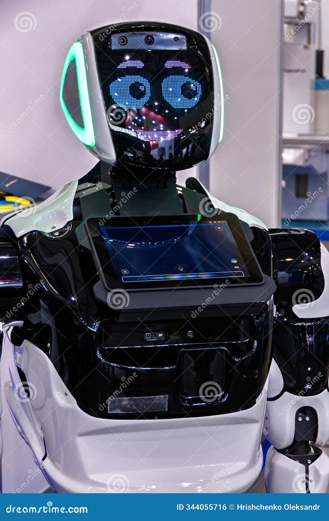 Smart Robot at the Exhibition for Presentations Stock Photo - Image of ...