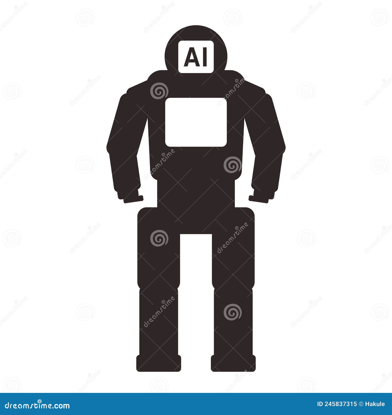 Smart Robot Machine, Vector Illustration Stock Vector - Illustration of ...
