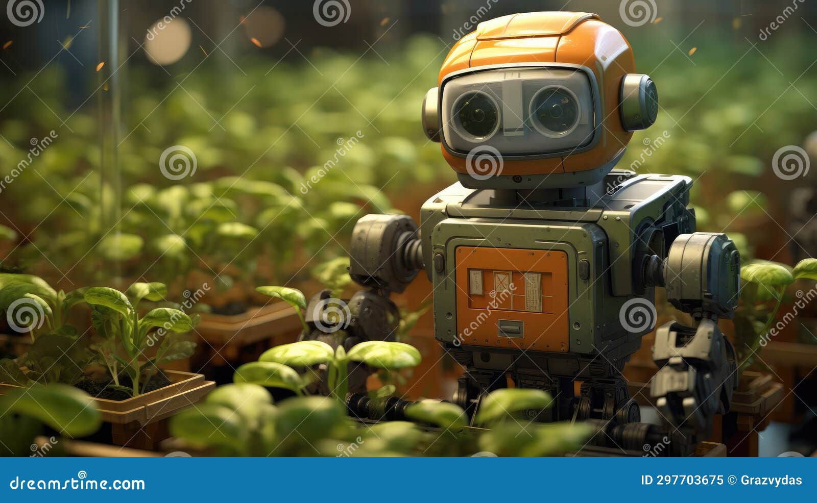Smart Robotic Futuristic Farmer Working on Field. Agriculture ... Smart Robotic Futuristic Farmer Working on Field. Agriculture ...