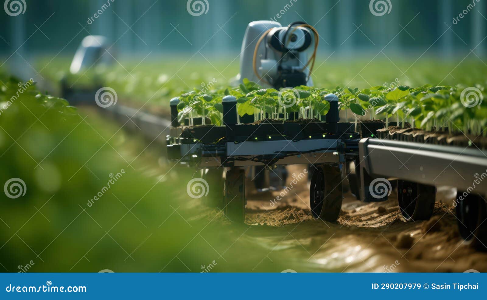 Smart Robotic Futuristic Farmers Working on Field Agriculture ... Smart Robotic Futuristic Farmers Working on Field Agriculture ...