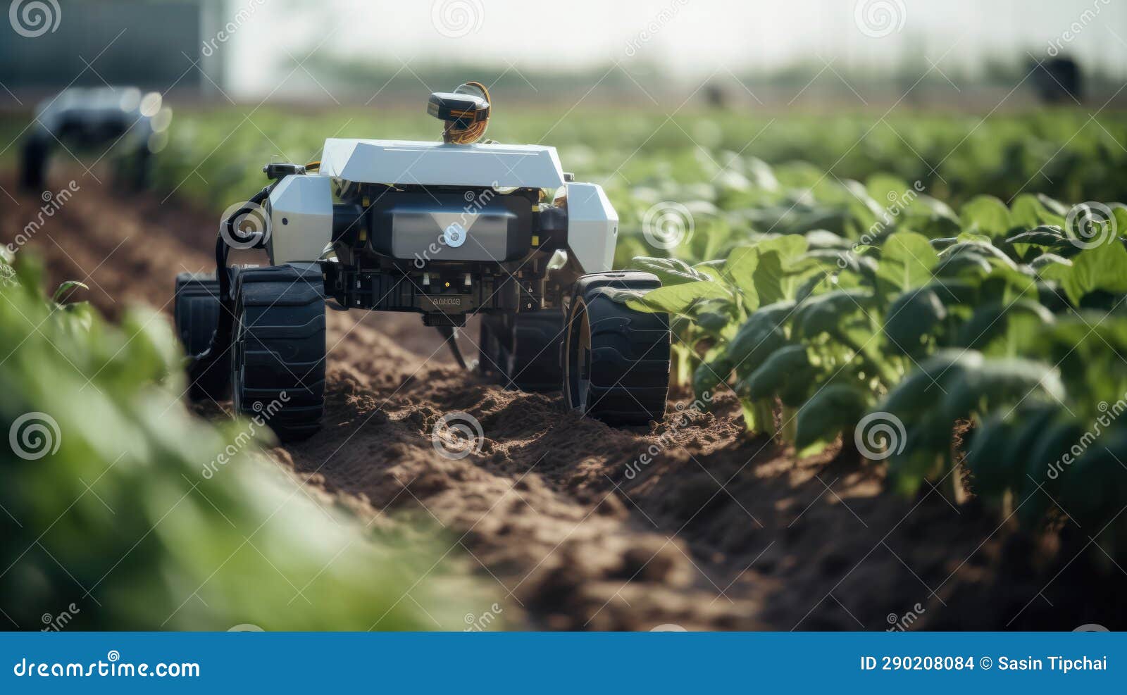 Smart Robotic Futuristic Farmers Working on Field Agriculture ... Smart Robotic Futuristic Farmers Working on Field Agriculture ...