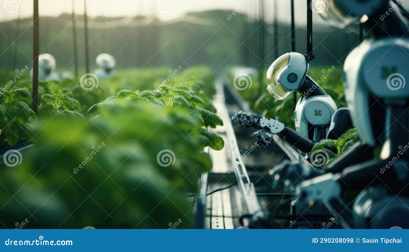 Smart Robotic Futuristic Farmers Working on Field Agriculture ... Smart Robotic Futuristic Farmers Working on Field Agriculture ...