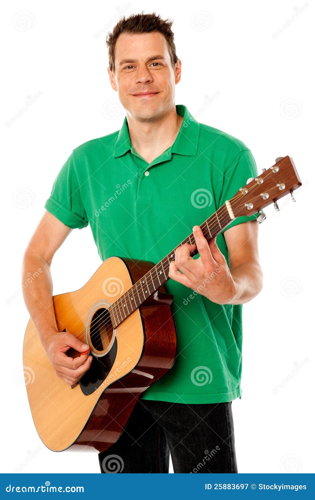 Smart Rock Guitar Player at His Best Stock Image - Image of fashion ...