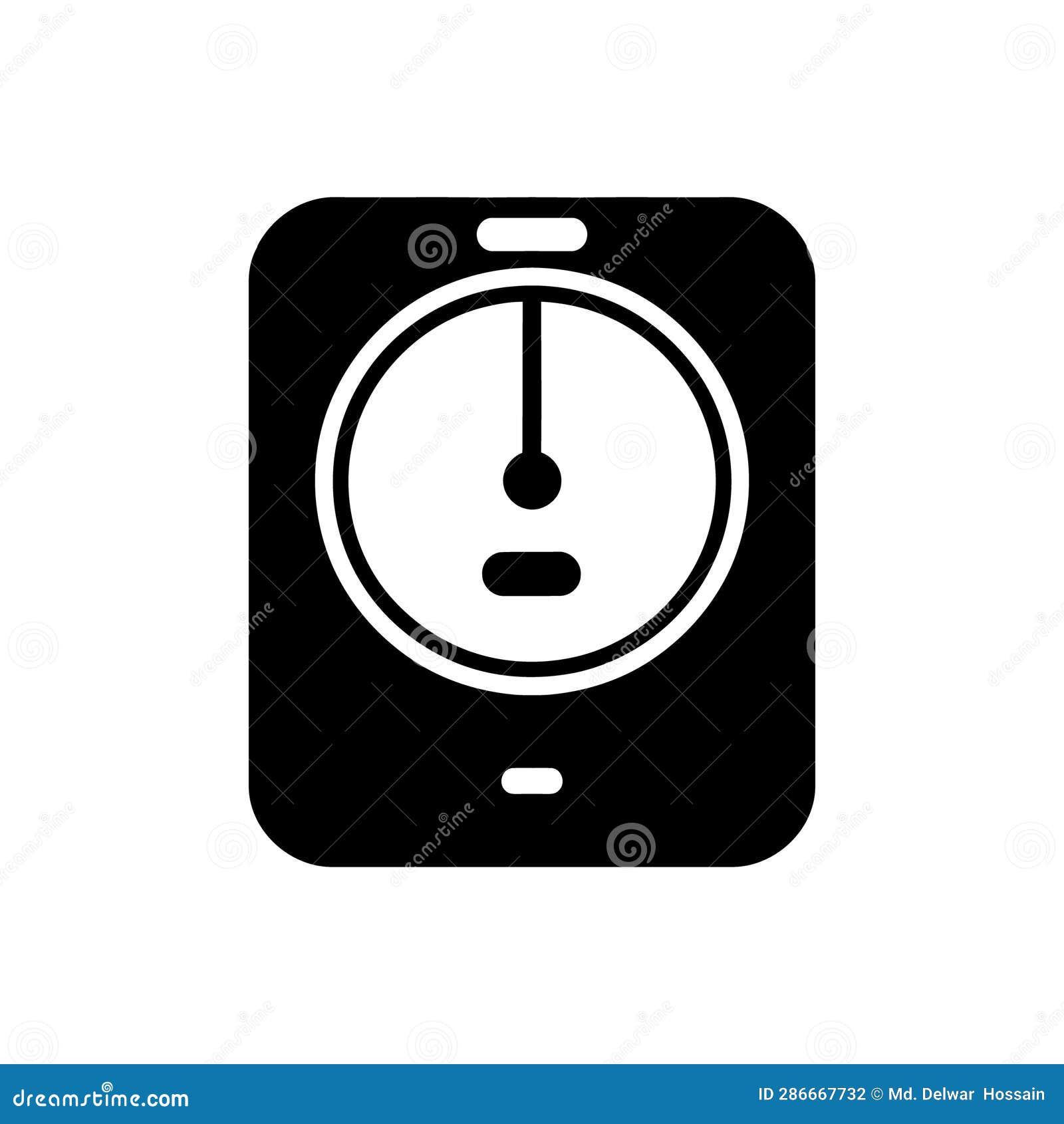 Smart scale icon stock vector. Illustration of management - 286667732