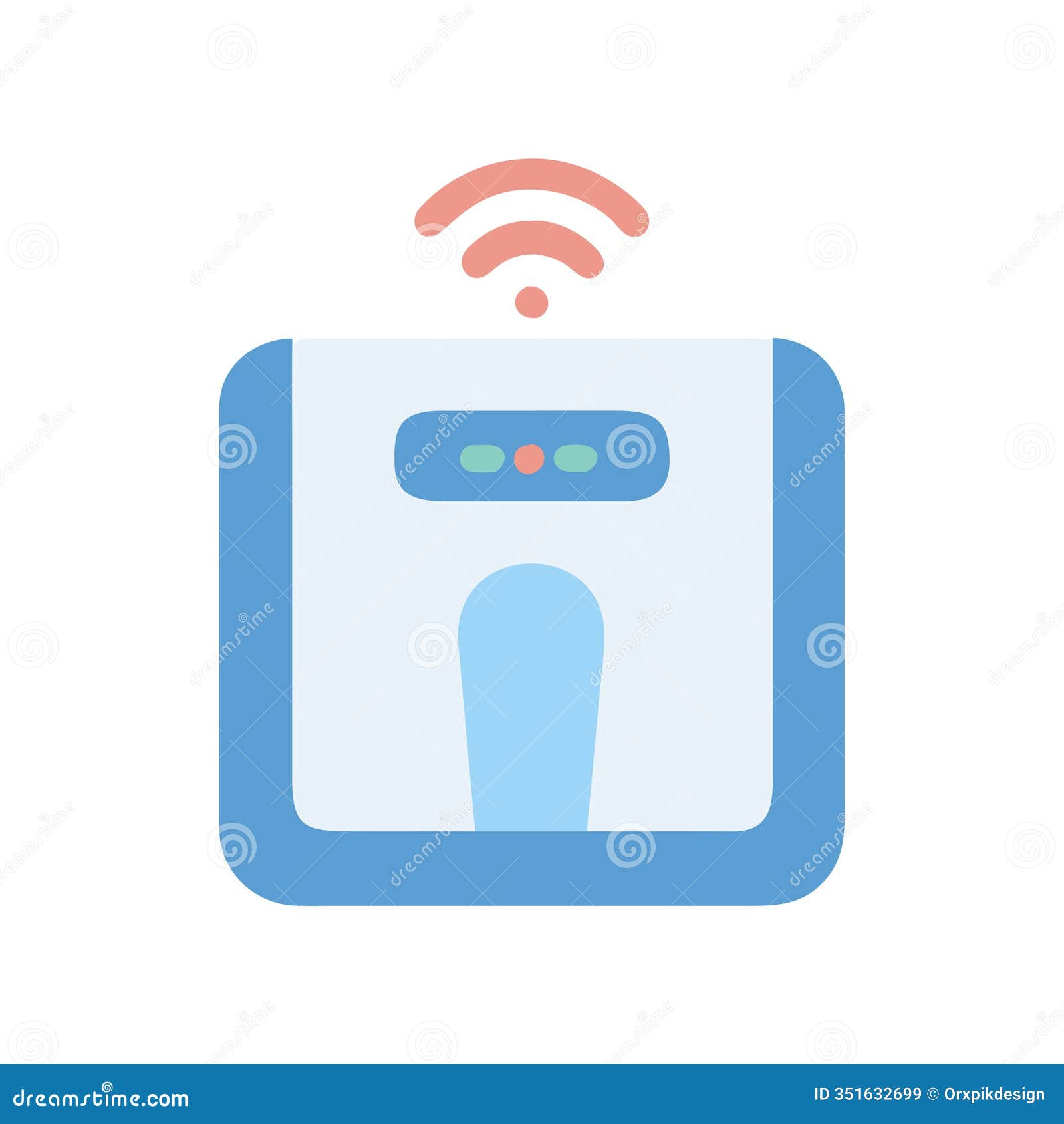 Smart Scale Technology Icon Stock Illustration - Illustration of ...