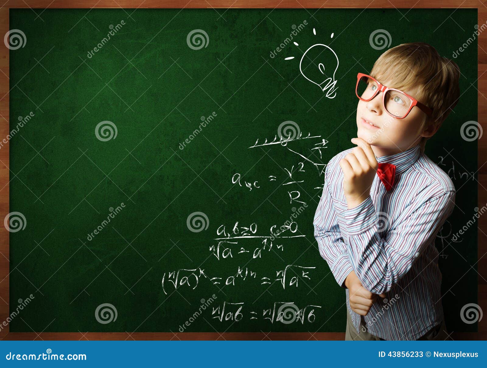 Smart schoolboy stock image. Image of lesson, mathematics - 43856233