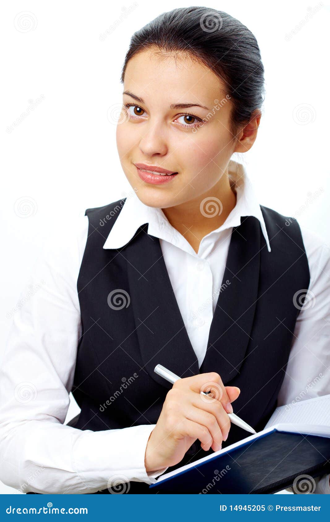 Smart secretary stock image. Image of girl, clerk, businesswoman - 14945205