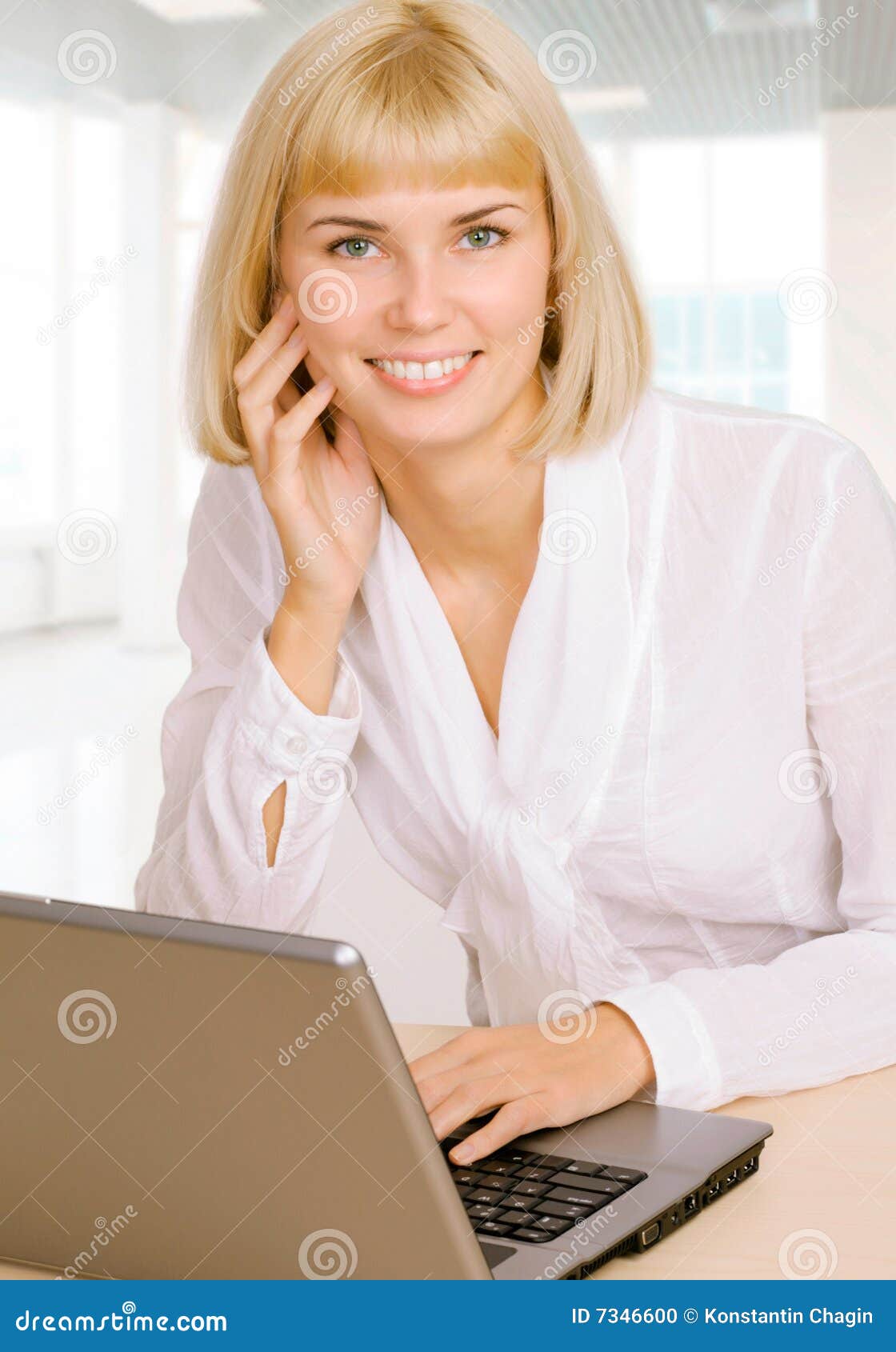 Smart secretary stock photo. Image of portrait, model - 7346600