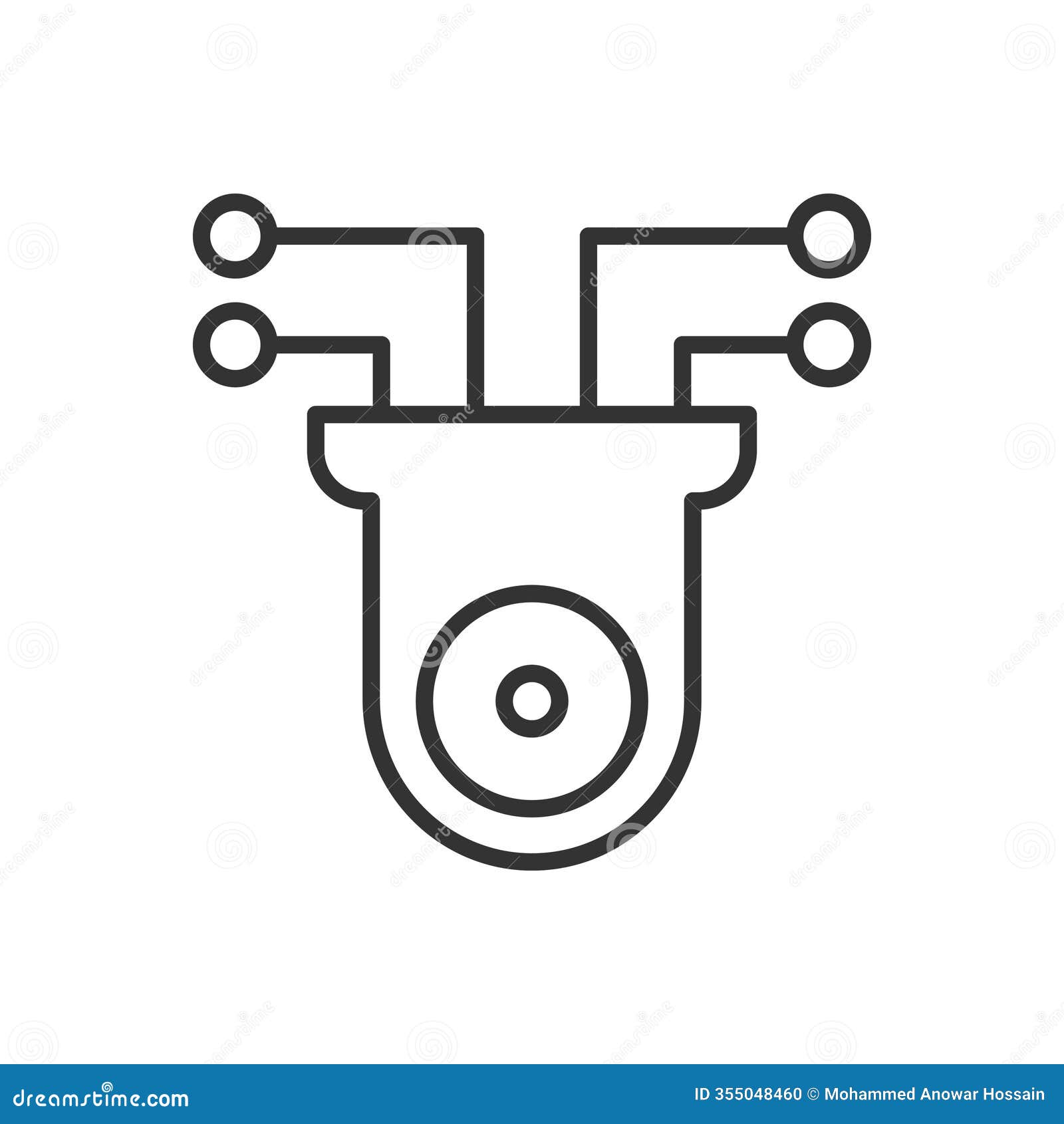 Smart Security Camera Icon - Smart Monitoring Camera Icon Stock ...