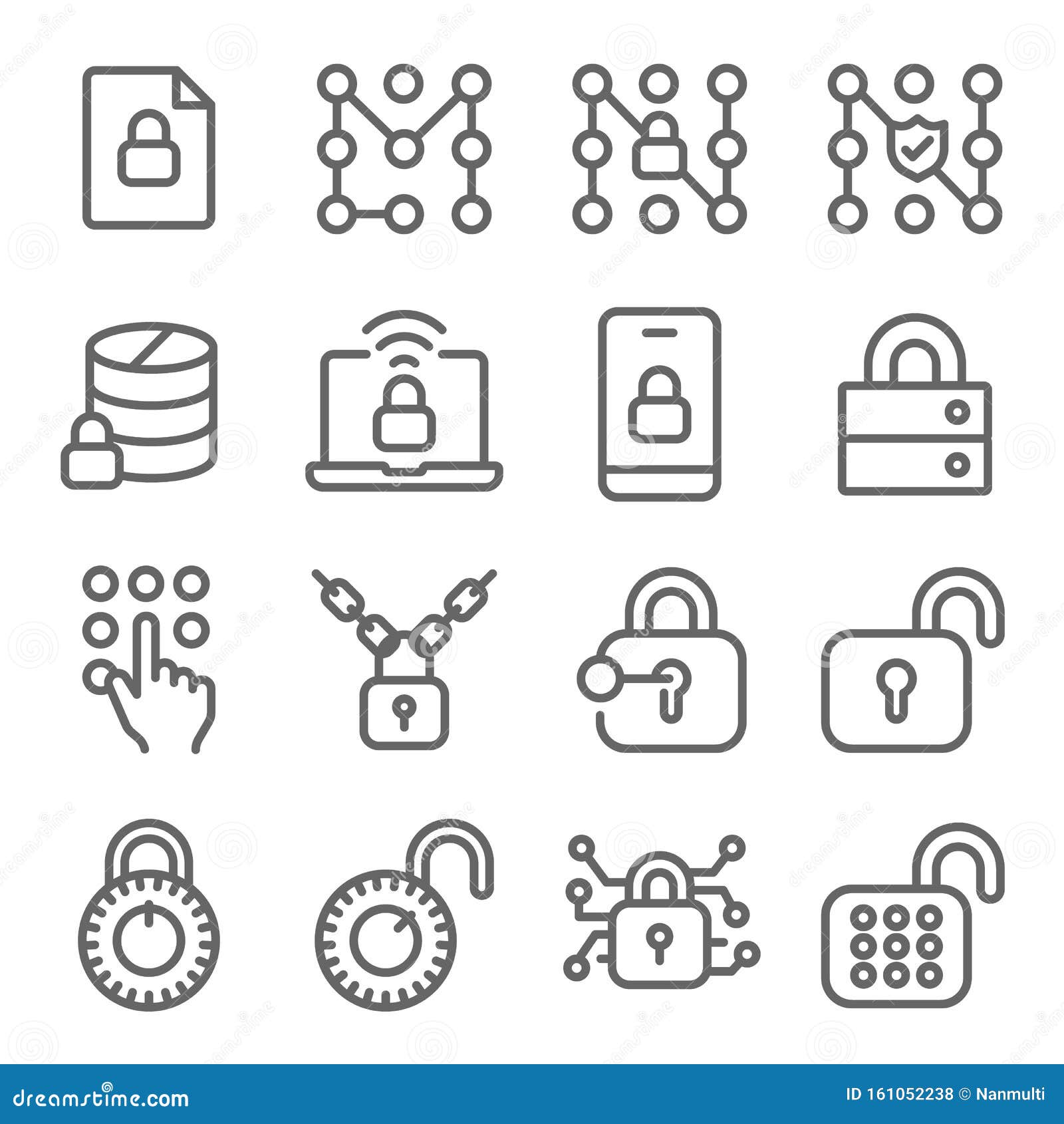 Lock Icons Vector Set. Padlock Illustration Sign Collection. Security ... Lock Icons Vector Set. Padlock Illustration Sign Collection. Security ...