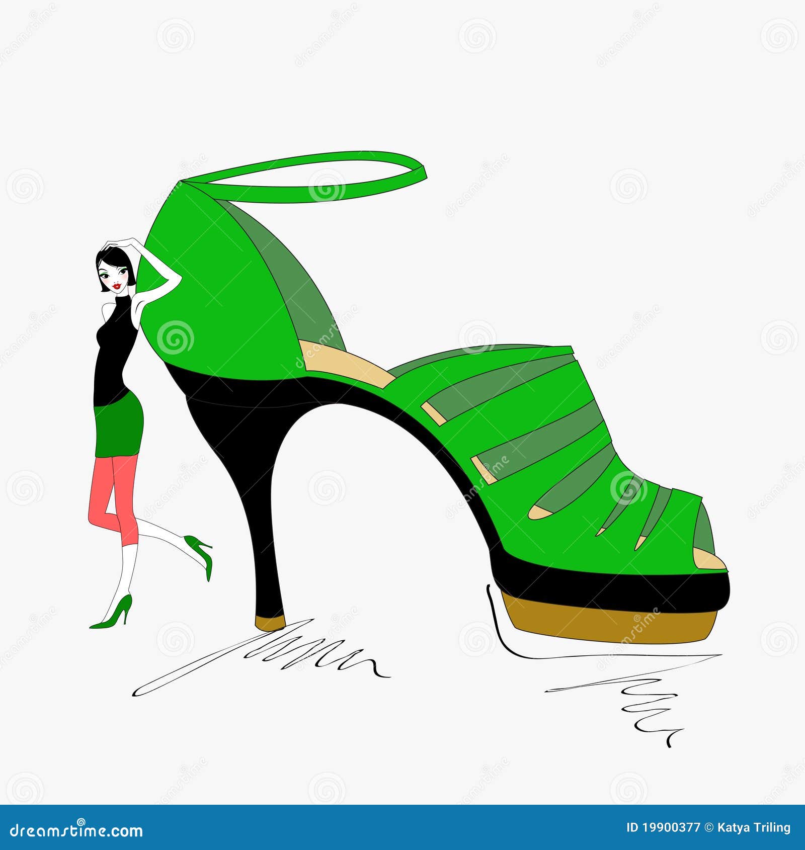 Smart Shoe stock vector. Illustration of dress, buying - 19900377