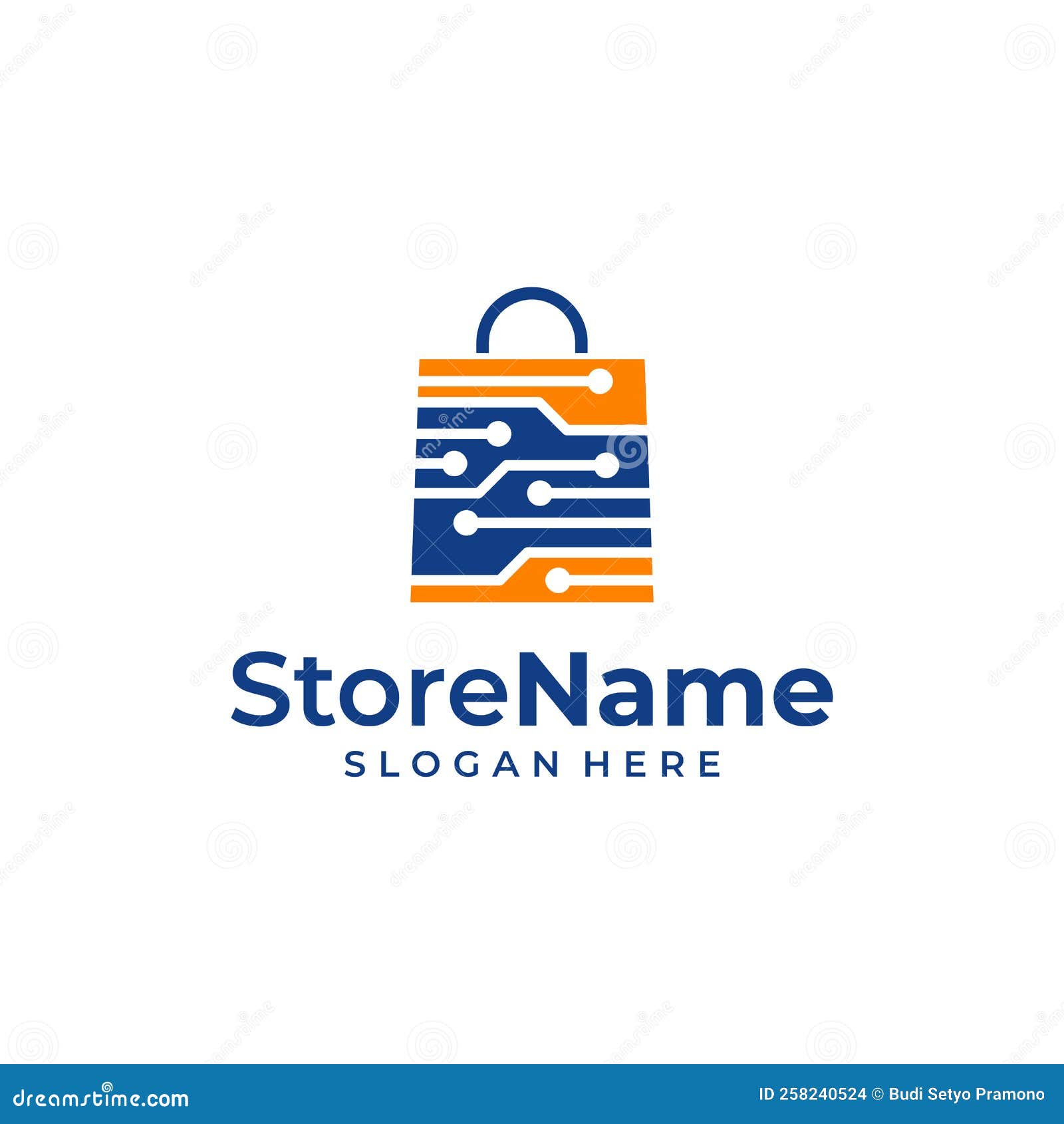 Smart Shop Tech Logo Vector Icon Illustration. Tech Shop Logo Design ...