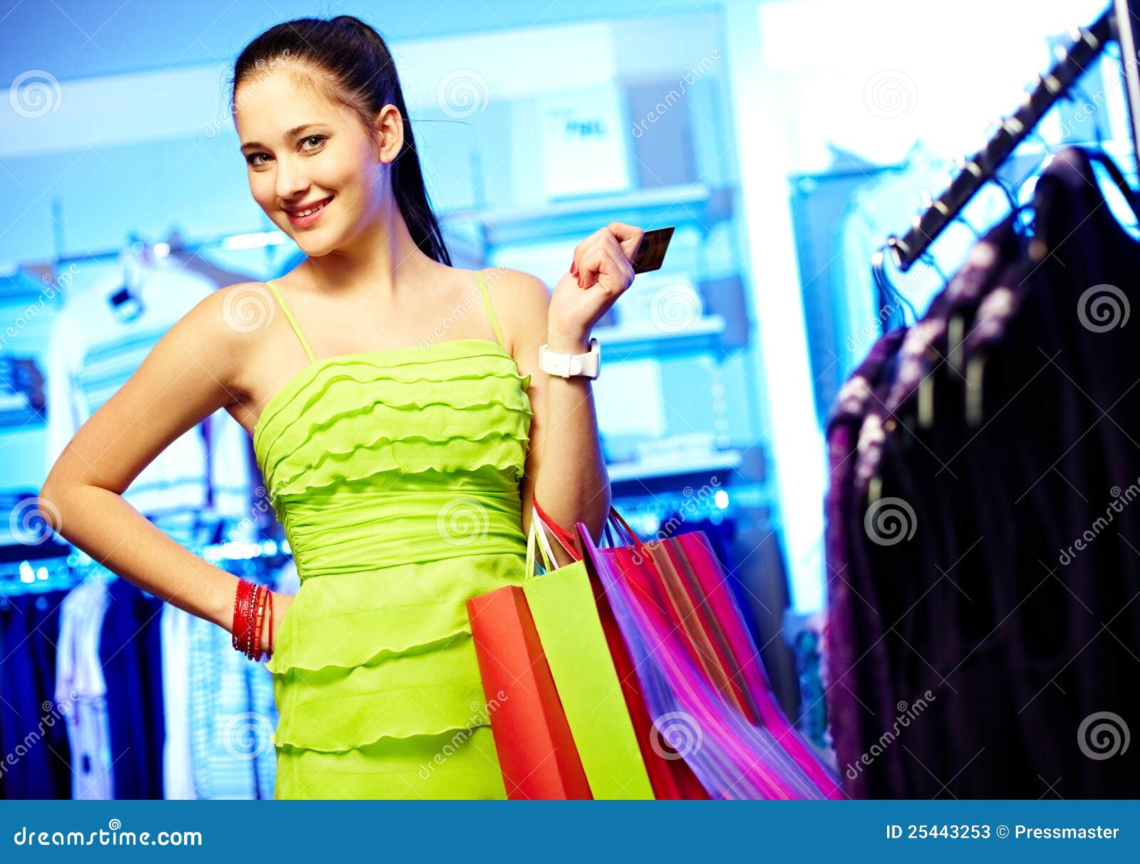 Smart shopper stock image. Image of mall, fashionable - 25443253