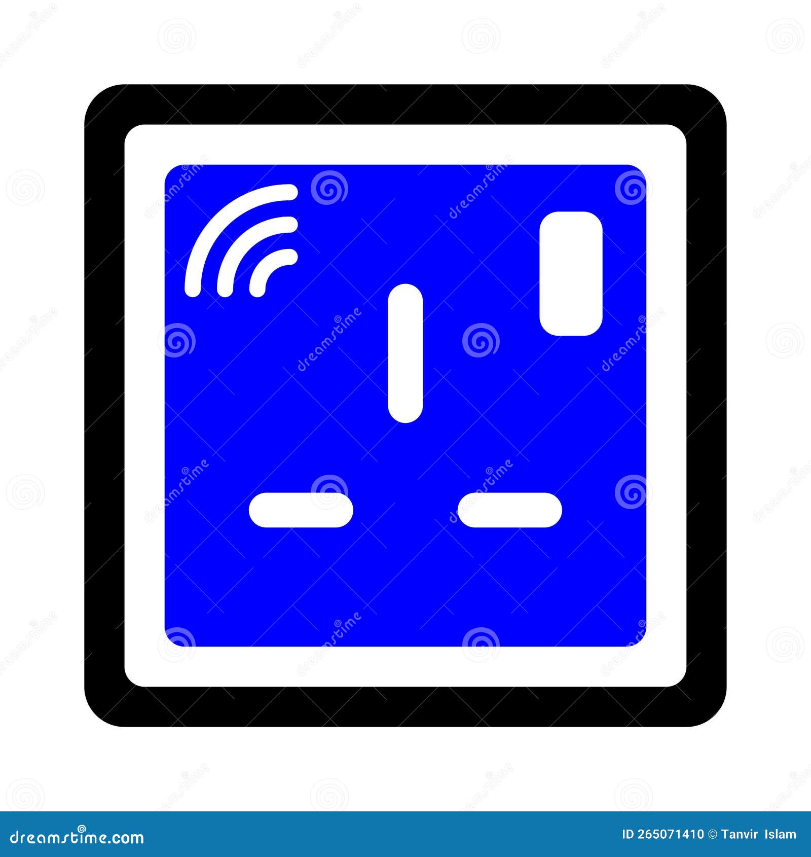 Smart Socket Icon stock vector. Illustration of smart - 265071410