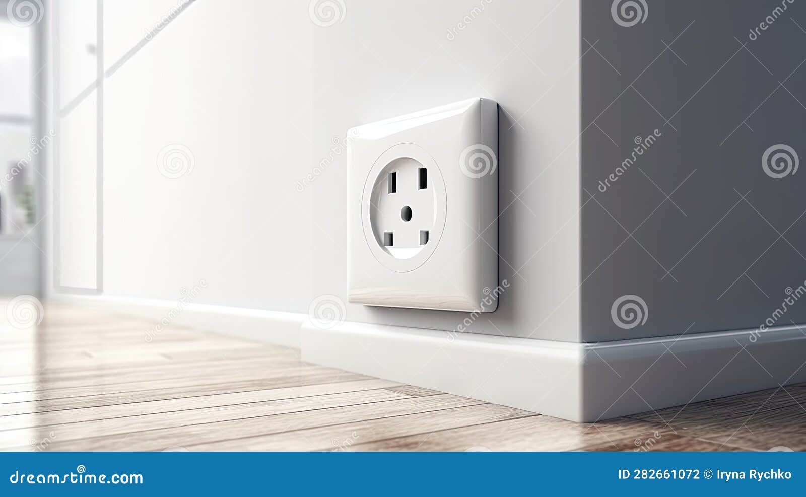 Smart Socket in Modern Room, AI Generated Stock Illustration ...