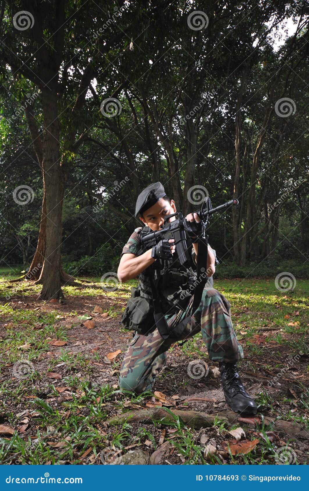 Smart Soldier Defending the Country Stock Image - Image of strong ...