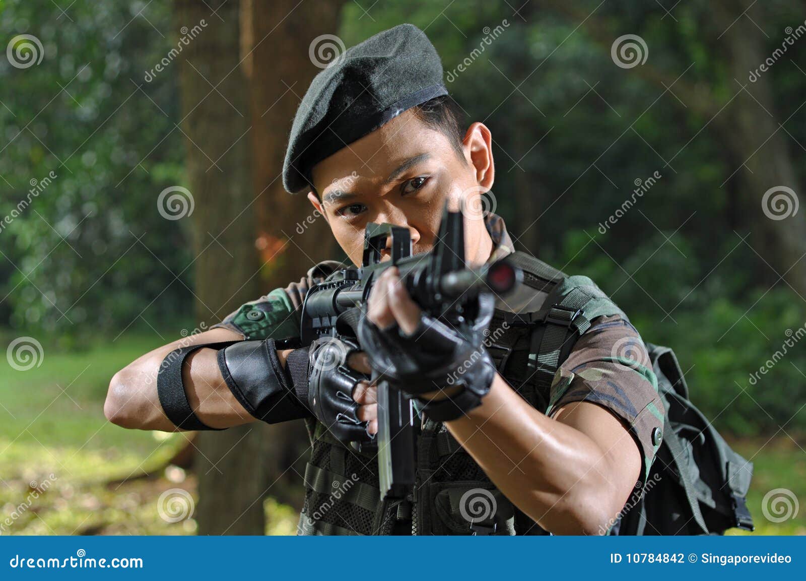 Smart Soldier Defending the Country Stock Photo - Image of uniform ...