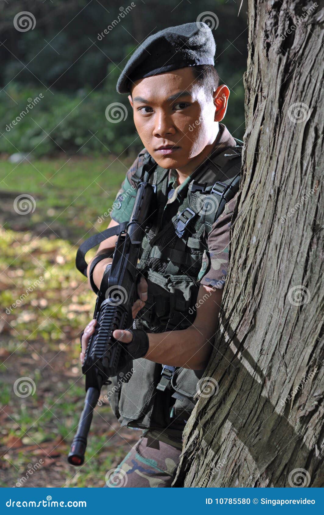 Smart Soldier Defending the Country Stock Photo - Image of soldier ...
