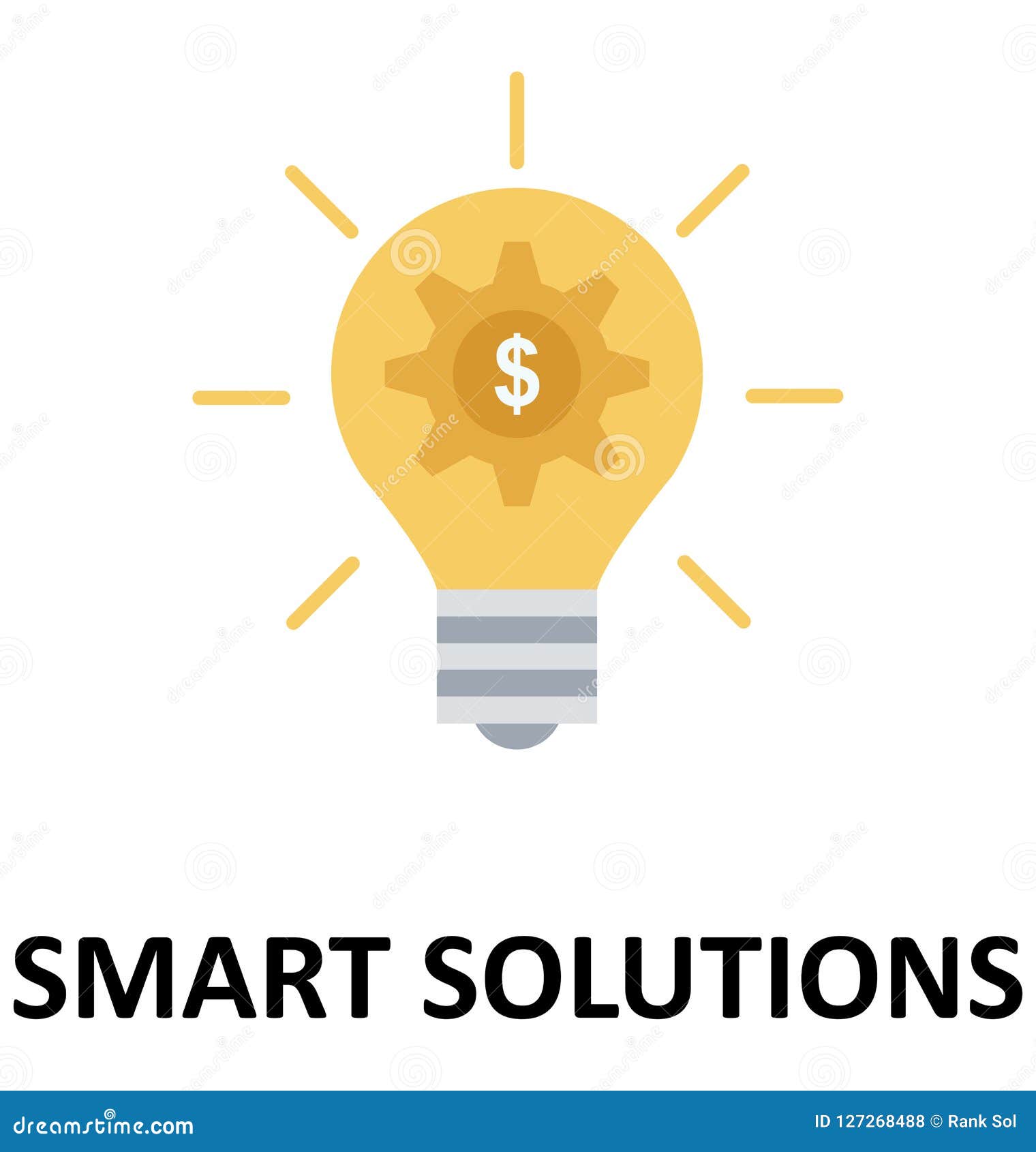 Smart Solution Isolated Color Vector Illustration Icon Stock Vector ...