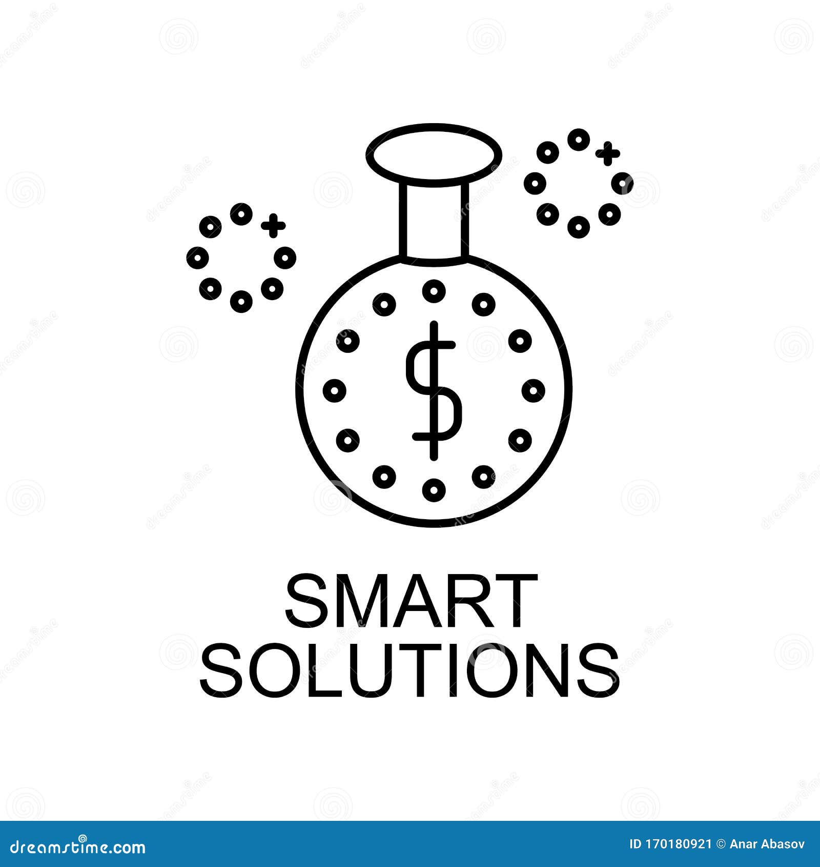 Smart Solutions Outline Icon. Element of Finance Icon for Mobile ...