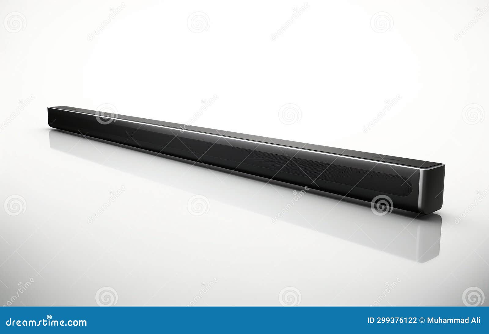Smart Soundbar on White Background Stock Illustration - Illustration of ...