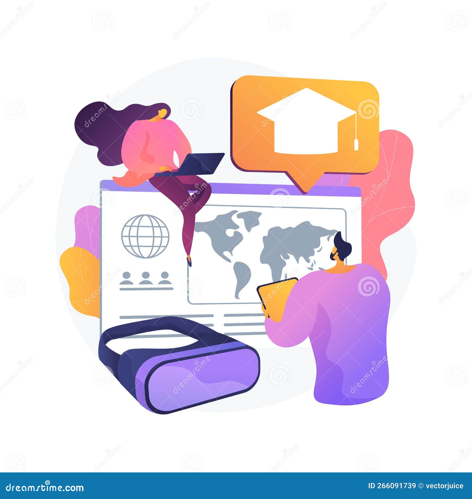 Smart Spaces Abstract Concept Vector Illustration Stock Vector ...