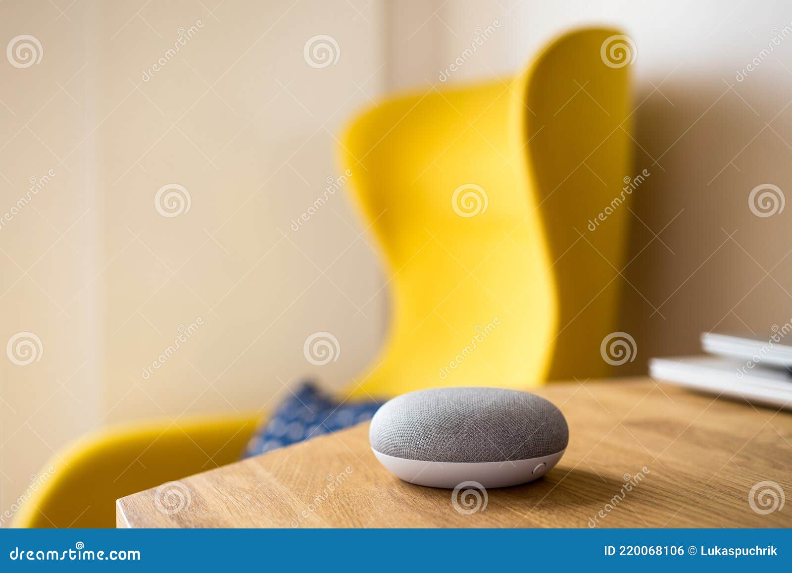 Smart Speaker on Table Desk, Voice Controlled, Device, Smart Home ...