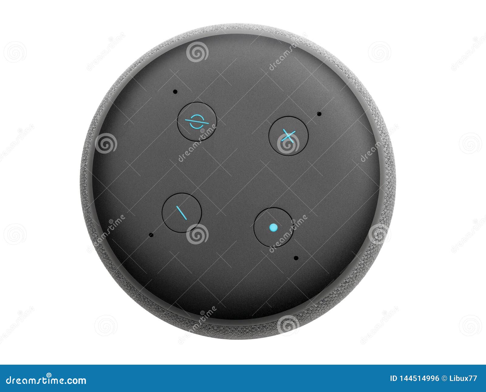 Smart Speaker Top View Isolated Stock Photo - Image of intelligence ...