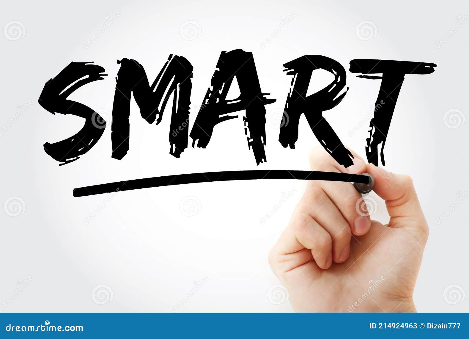 Specific Measurable Actionable Realistic Timebound On Blue Royalty-Free ...