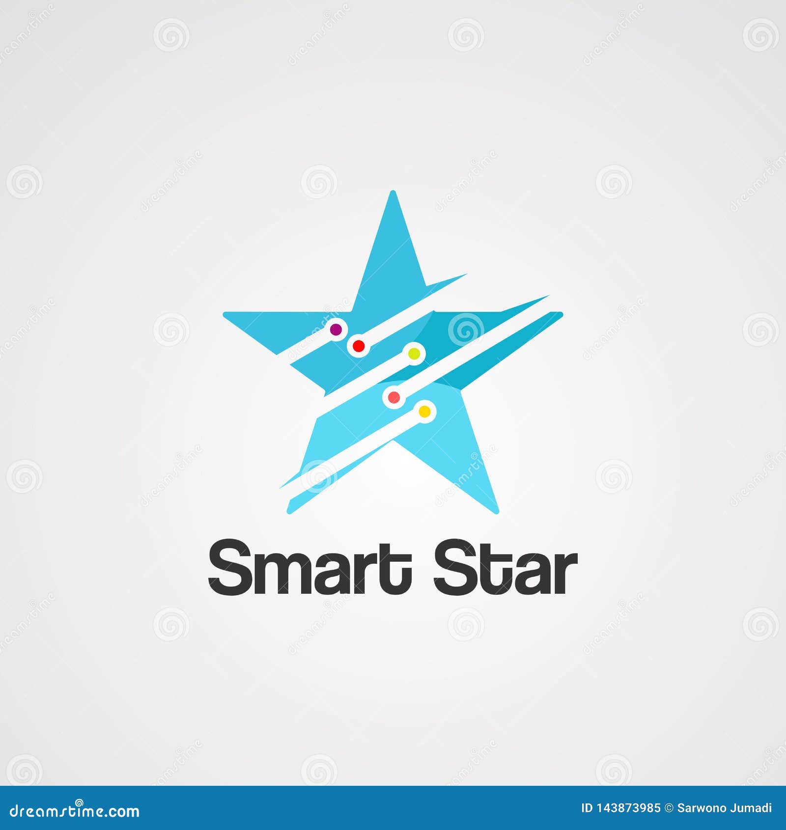 Smart Star Logo Vector,icon,element,and Template Stock Vector ...