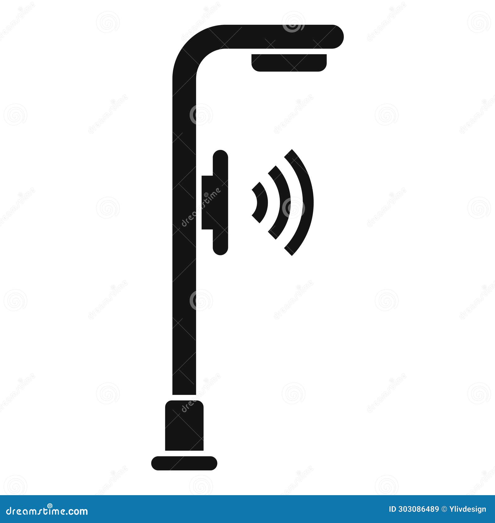 Smart Stop Control Icon Simple Vector. Road Sensor Stock Illustration ...