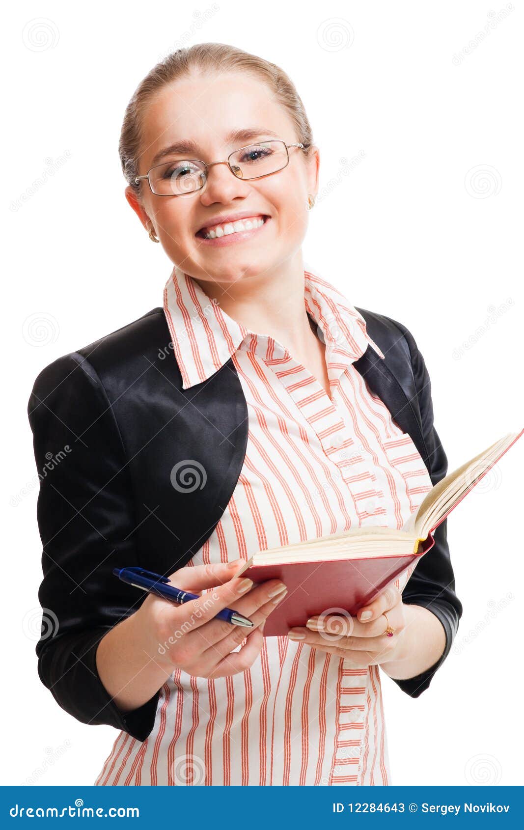 Smart student with book stock image. Image of library - 12284643