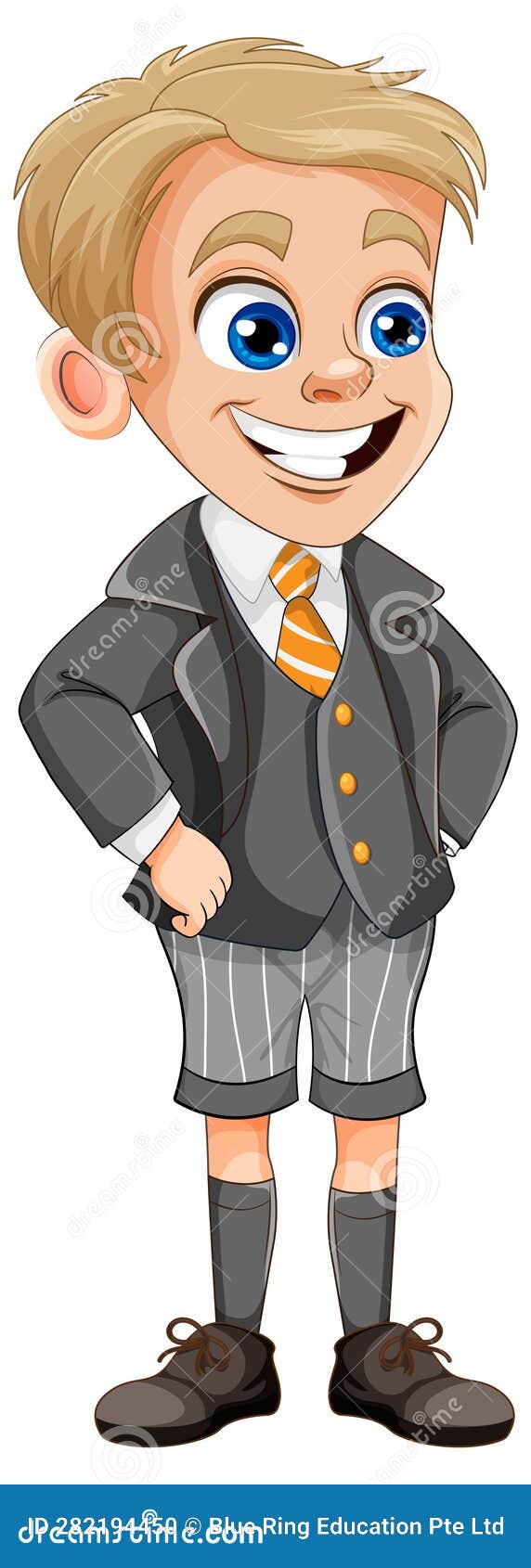 Smart Student Boy Cartoon Character Stock Vector - Illustration of ...