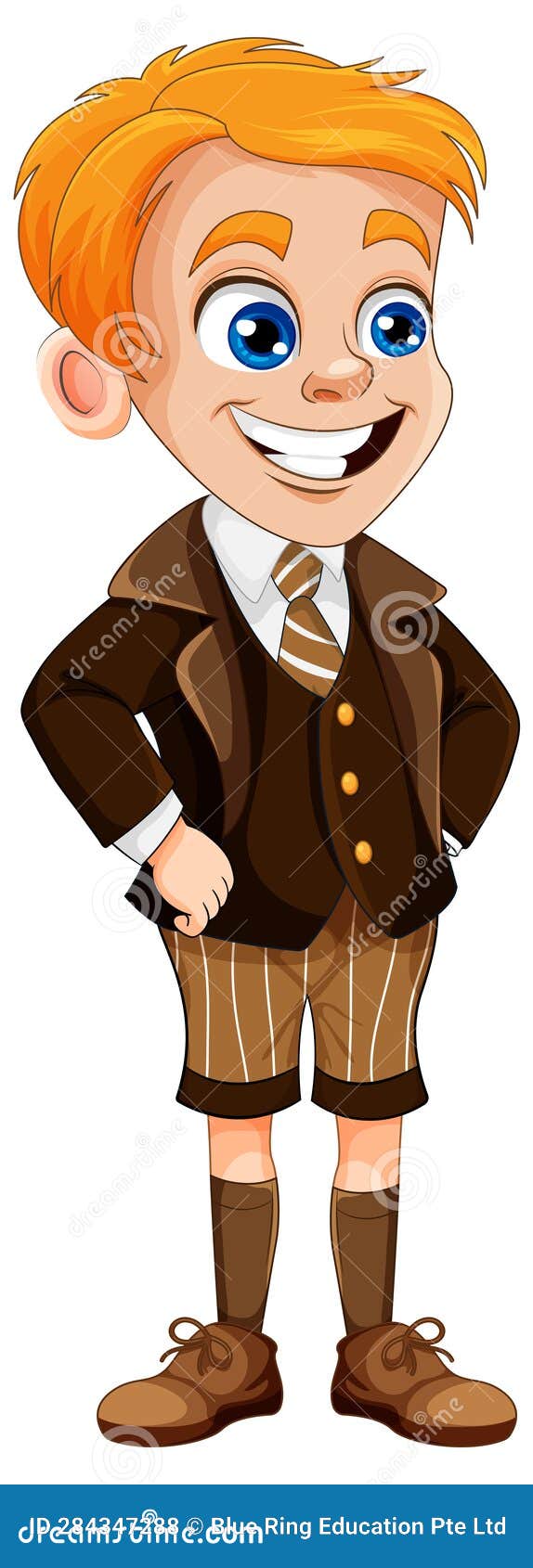 Smart Student Boy Cartoon Character Stock Vector - Illustration of ...