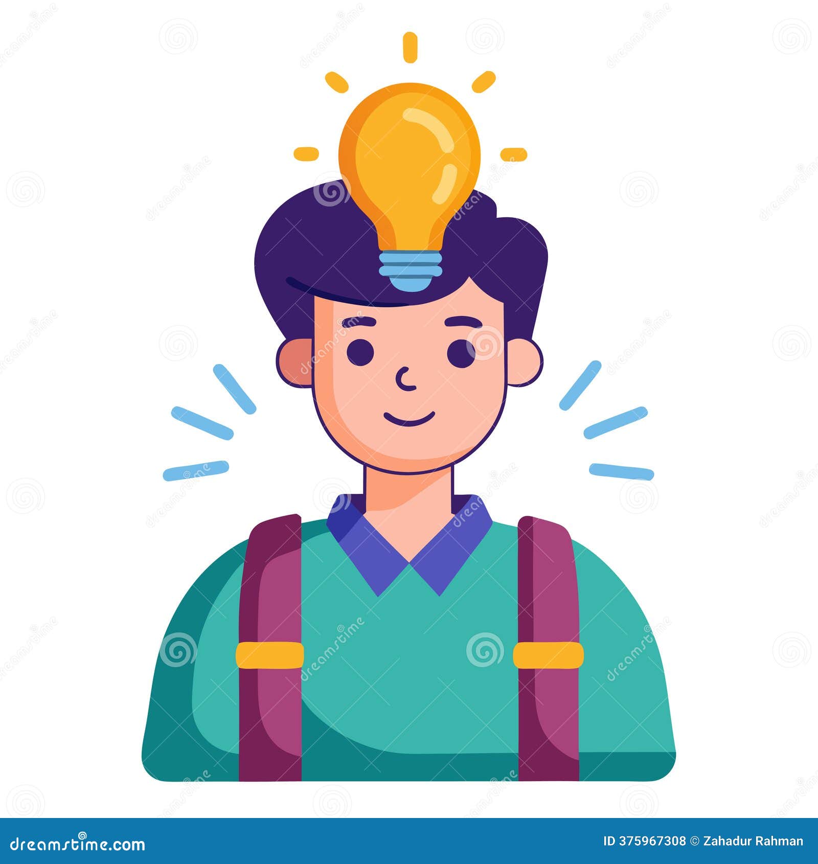 Smart Student Girl With Chemicals 2D Cartoon Character | CartoonDealer ...