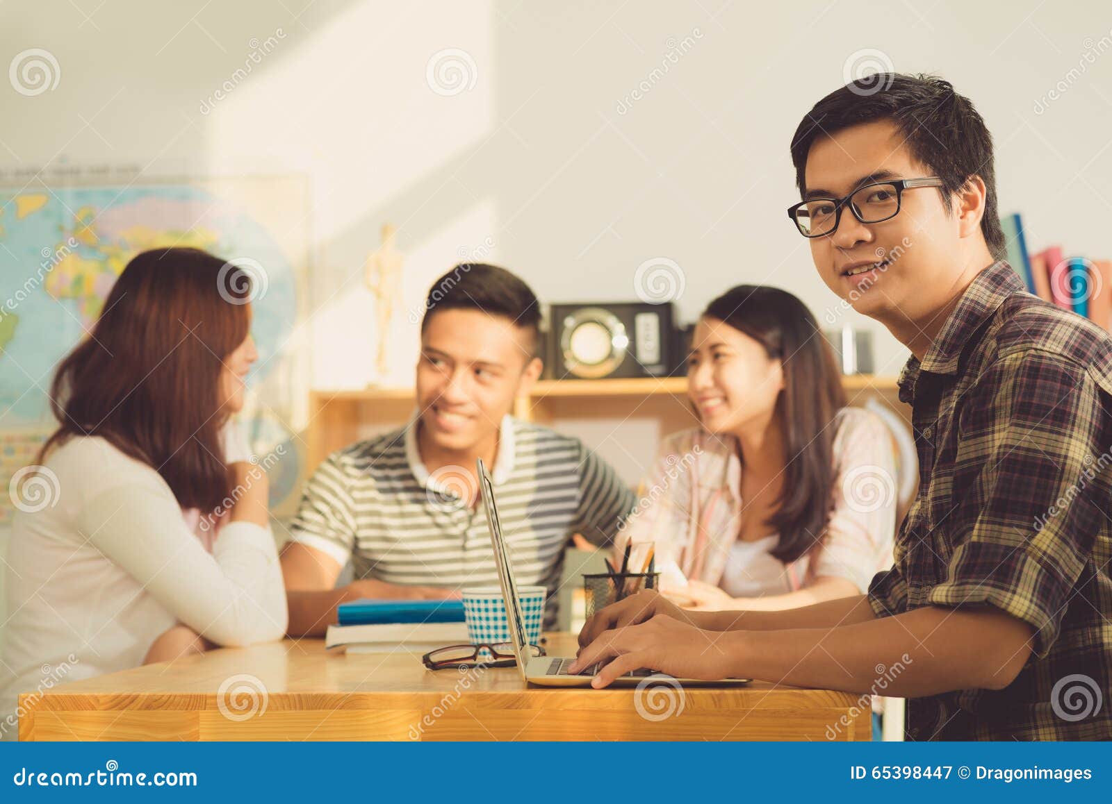 Smart student stock image. Image of young, college, portrait - 65398447