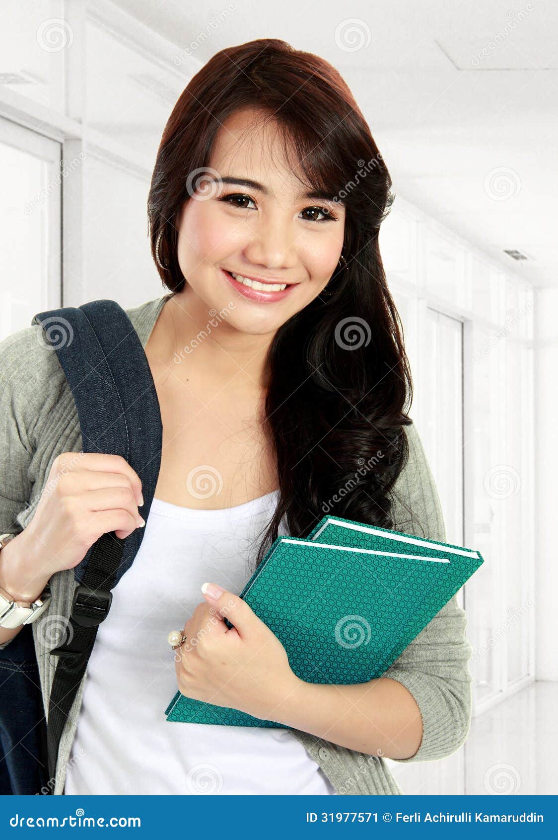 Smart student stock image. Image of book, attractive - 31977571