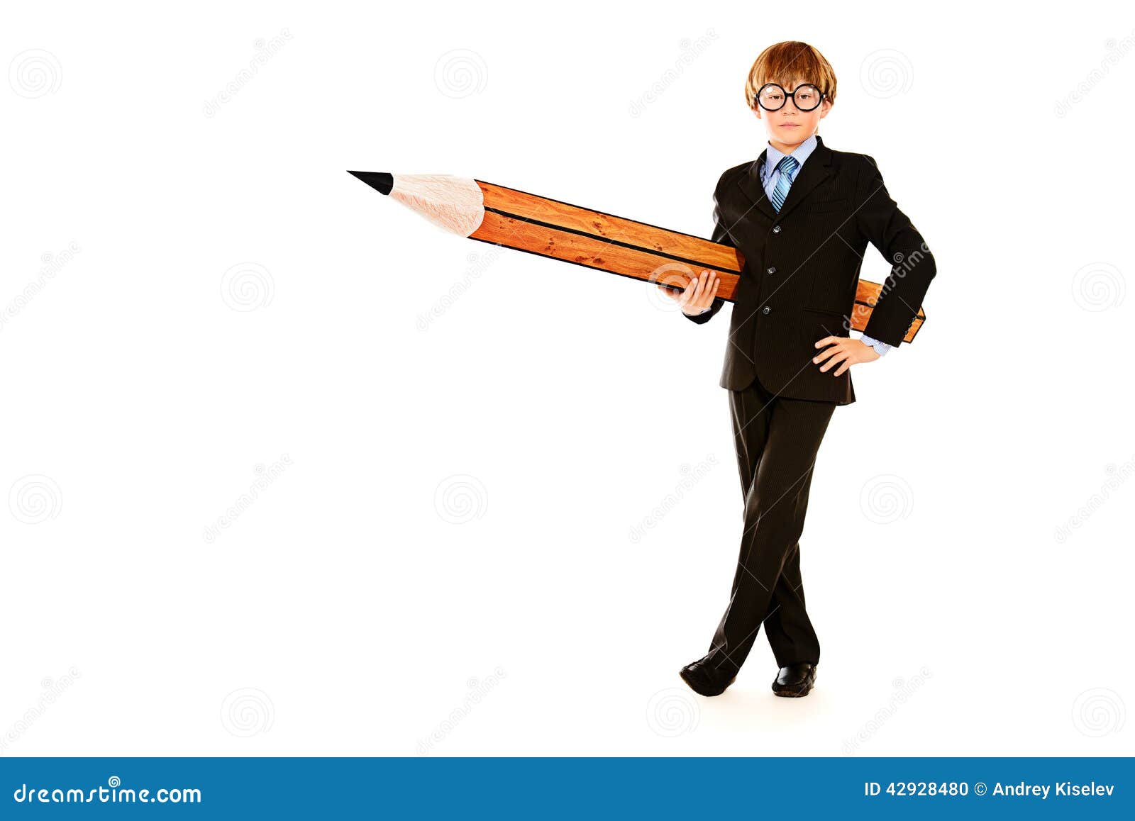 Smart student stock photo. Image of pencil, positive - 42928480